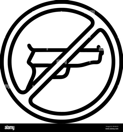 No Guns Sign Stock Vector Image And Art Alamy