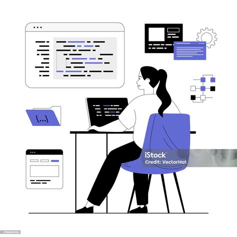 Software Development Programming Coding Developer Working On Computer