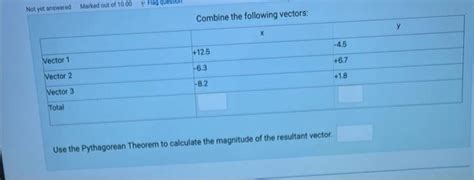 Solved Use The Pythagorean Theorem To Calculate The Chegg