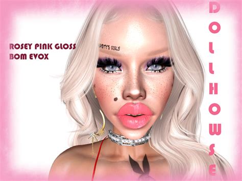 Second Life Marketplace Rosey Pink Lipstick Evox