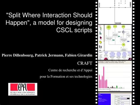 Ppt Split Where Interaction Should Happen A Model For Designing Cscl Scripts Pierre