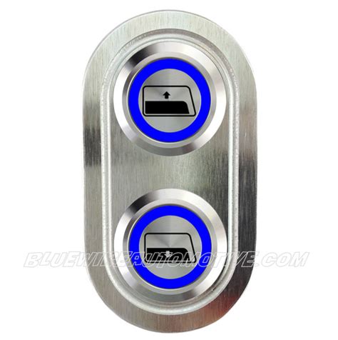 Bluewire Automotive Deluxe Silver Serise Billet Power Window Switch