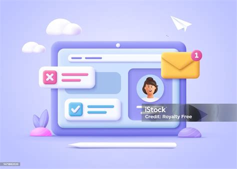 Konsep Layanan Surat Pesan Email Pemberitahuan Email Jejaring Sosial Email Baru Dan Konsep Spam