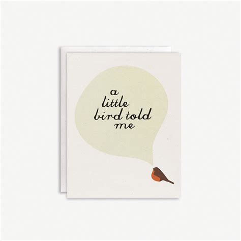 Robin A Little Bird Told Me Everyday Card Greeting Card June And December