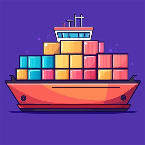 Adorable Customs Clearance Cartoon Icon Vector Illustration Premium