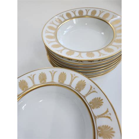 1940s Richard Ginori Italian Soup Bowls In Pompeii Pattern Set Of 12