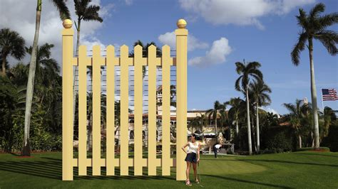 New World Design Proposes Golden Fence Around Trumps Mar A Lago