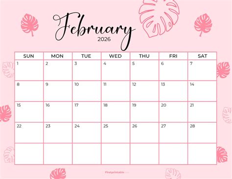 February 2026 Calendars 40 Free Printable Pdf