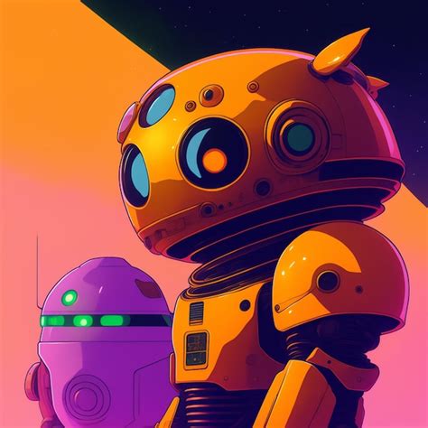 Premium Ai Image Robot Illustration