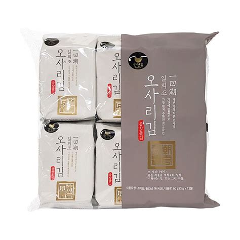 [만전김] 일회조 오사리 곱창돌김 도시락김 5g X 12봉 홈플러스 택배배송