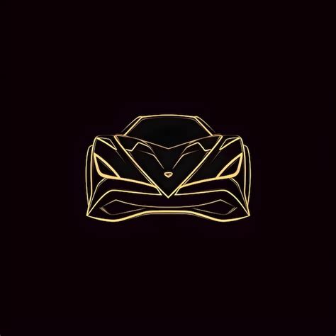 Un Auto Amarillo Con Un Fondo Negro Que Dice Lamborghini En él Foto