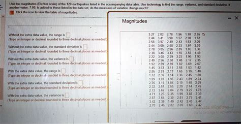 Solved Texts Use The Magnitudes Richter Scale Of The 120