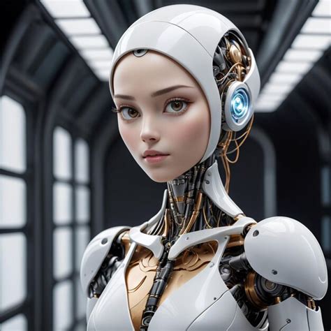 Premium Photo Robotized Woman
