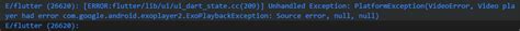 Video Player Unable To Play The Asset Video Video Player Error Issue Flutter Flutter