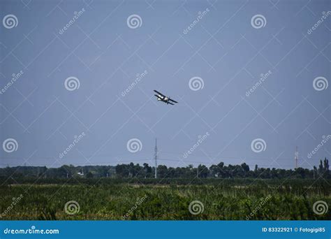 The Spraying Of Fertilizers And Pesticides On The Field With The Stock Image Image Of