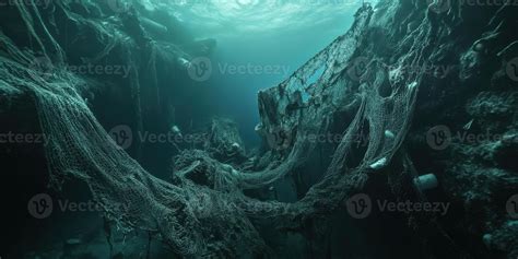 Underwater Ghost Nets Creating Haunting Seascape Of Marine Debris And