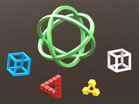 3d Impossible Objects By Mc Escher Model Turbosquid 2162342