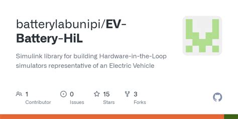 GitHub Batterylabunipi EV Battery HiL Simulink Library For Building Hardware In The Loop
