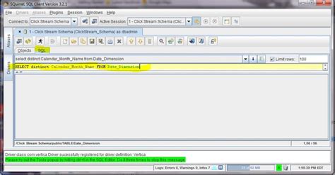 Connecting To Vertica With Squirrel Sql Client Tom Gendron