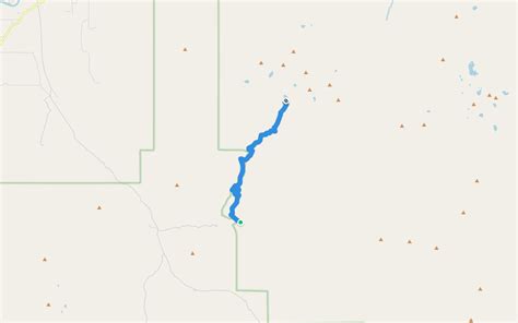Elbow Lake Trail In Montana Walking Map