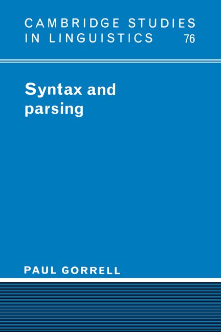 Syntax And Parsing