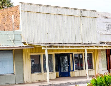 Abandoned Storefront Building In Disrepair Stock Photo Image Of Posts Building
