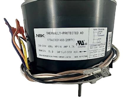 1 6 Hp Condenser Fan Motor Orm5458b Condenser Fan Motor 1 3 1 6 Hp 1075 Rpm Replacement For