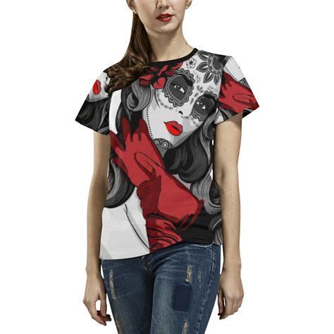 Custom Womens All Over Print T Shirt Sell Your Designs Interestprint