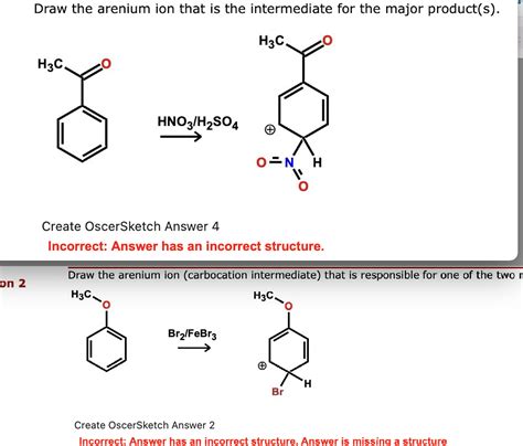 Solved Draw the arenium ion that is the intermediate for the | Chegg.com