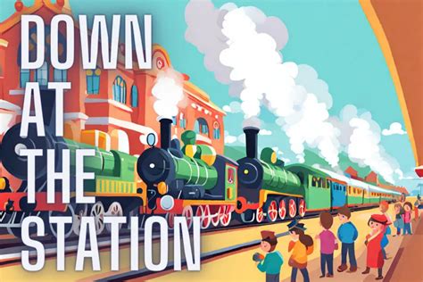 Down At The Station Nursery Rhyme Lyrics Video And Printable