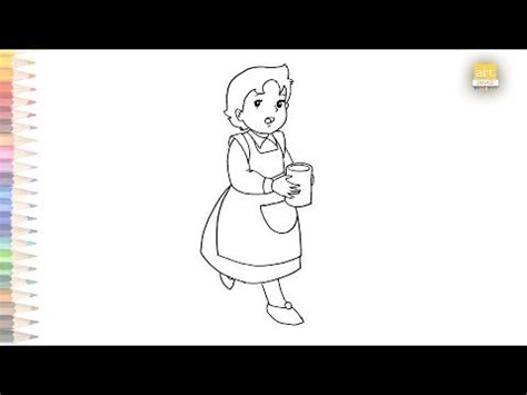 Heidi Drawing Easy How To Draw Heidi Step By Step Cartoon Drawing Tutorials Heidi Drawings