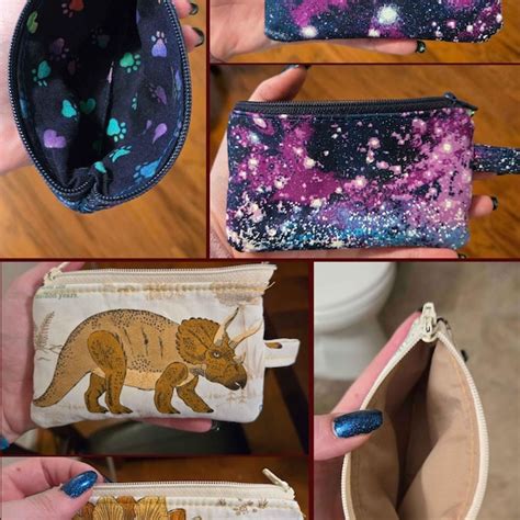 Patchwork Cosmetic Bag Pdf Sewing Pattern Quilted Travel Pouch Etsy