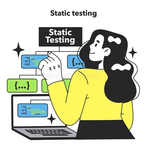 Static Testing Software Testing Methodology Stock Vector Illustration Of Programming Code