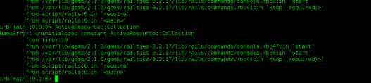 Ruby Activeresourcecollection Is Giving Nameerror Stack Overflow