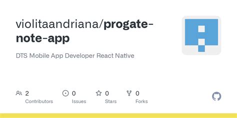 GitHub Violitaandriana Progate Note App DTS Mobile App Developer