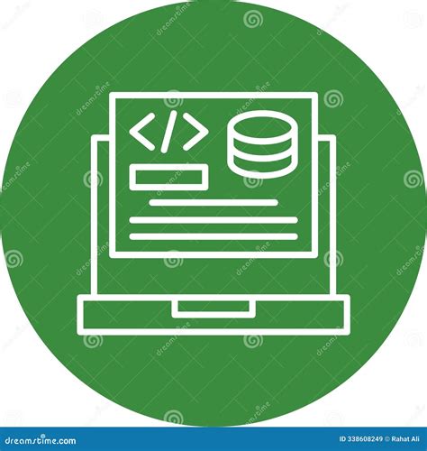 Backend Icon The Backend Symbol Isolated On Background Cartoon Vector