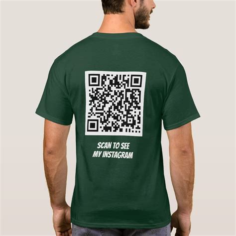 Scan QR Code Instagram Twitter Facebook T Shirt Zazzle Facebook T