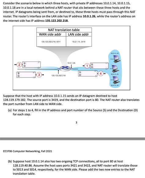 Solved Consider The Scenario Below In Which Three Hosts