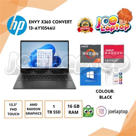 Jual Hp Envy X Convert Ay Au Black Amd Ryzen U Win Fhd Touch Uma Tb Ssd
