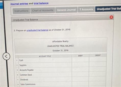 solved fill out chart of accounts general journal t