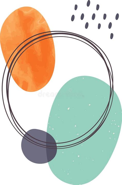 Abstract Shapes Modern Art Composition Stock Vector Illustration Of Wallpaper Banner 319736067