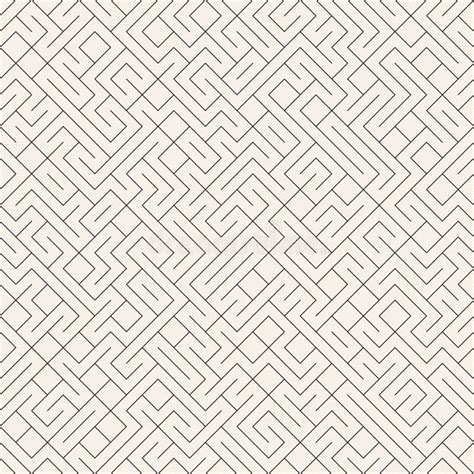 Vector Seamless Irregular Lines Grid Pattern Trendy Monochrome Texture Abstract Geometric