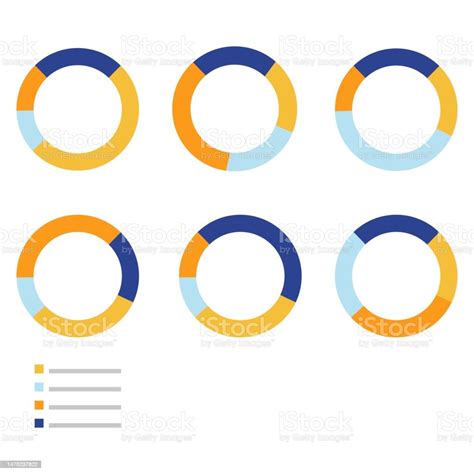 Infographie Avec Des Camemberts Circulaires Diagramme Circulaire Pour Lanalyse Des Données Et La