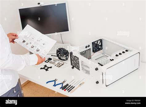 Assembling Of A Personal Computer Stock Photo Alamy
