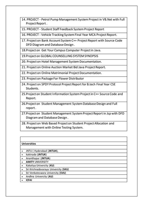 B Tech Bca Project Topics PDF