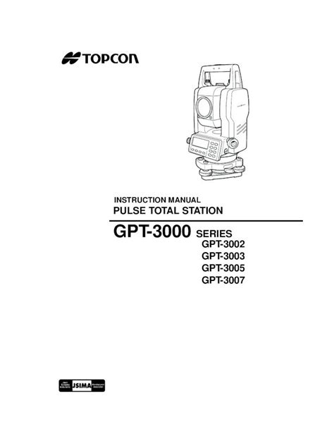 pdf instruction manual pulse total station gpt 3000 · pdf file1