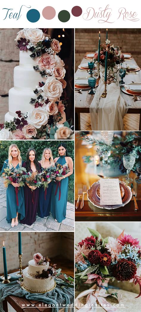 Fall Jewel Tone Wedding 60 Photos