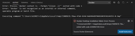 Fail To Install Docker Desktop · Issue 2448 · Microsoftvscode Docker