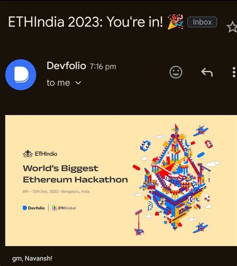Navansh Khandelwal On Linkedin Ethindia Blockchain Innovationjourney Web3 Decentralized