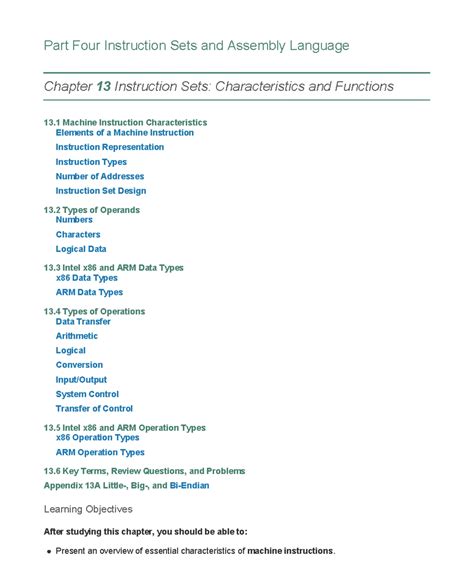 Chapter Xiv Instruction Sets Addressing Modes And Formats Chapter